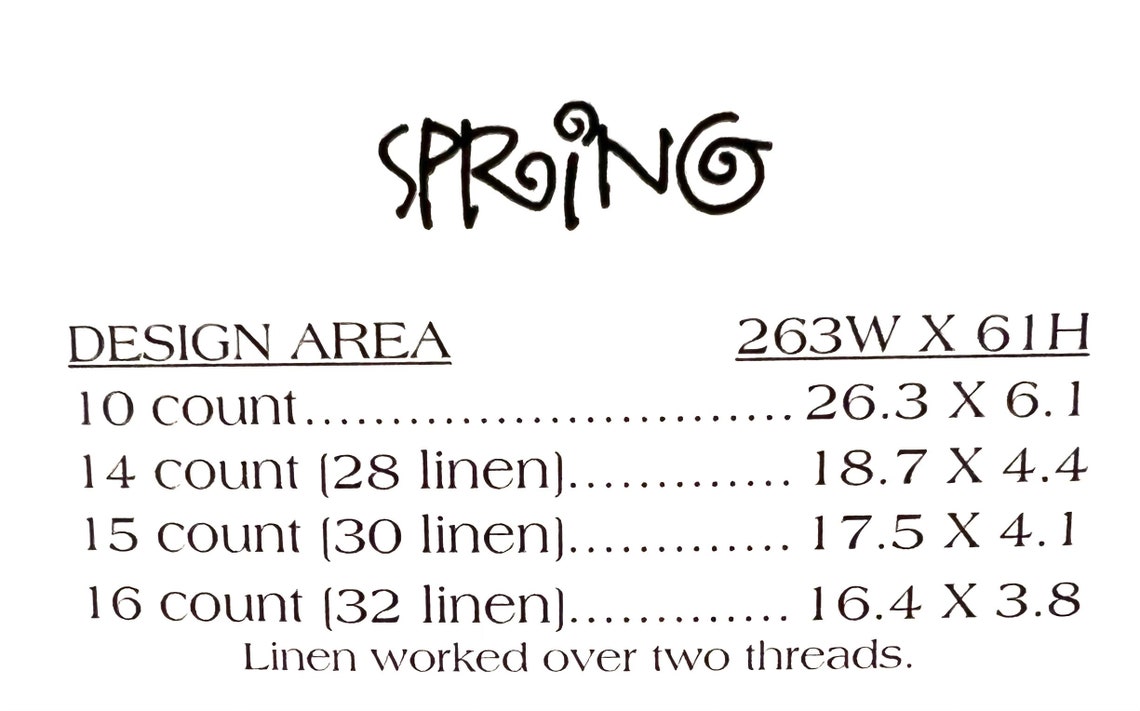 CRICKET COLLECTION spring Counted Cross Stitch - Etsy