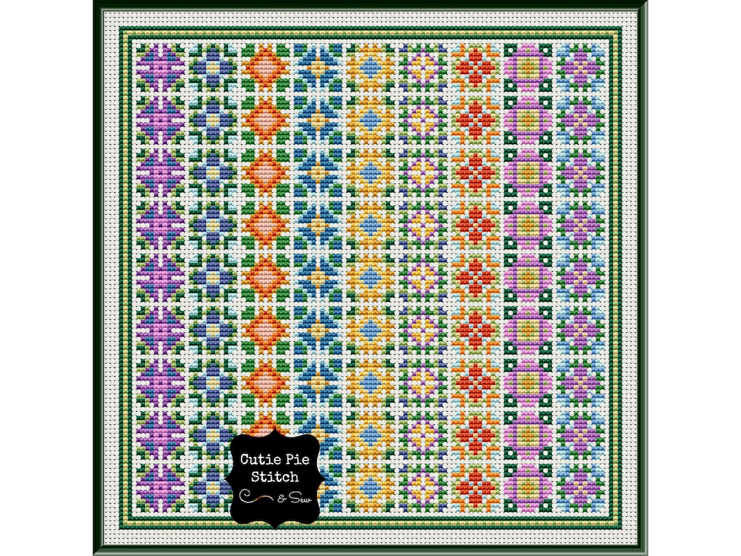 CAROLYN MANNING DESIGNS "all in A Row" Counted Cross Stitch Pattern ...