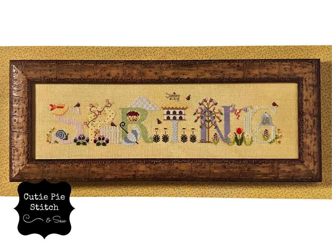 CRICKET COLLECTION spring Counted Cross Stitch Patternspring Cross ...