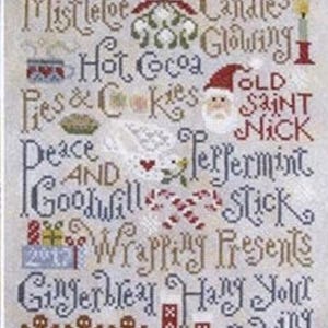 SILVER CREEK SAMPLERS "my Christmas List" Counted Cross Stitch Pattern ...