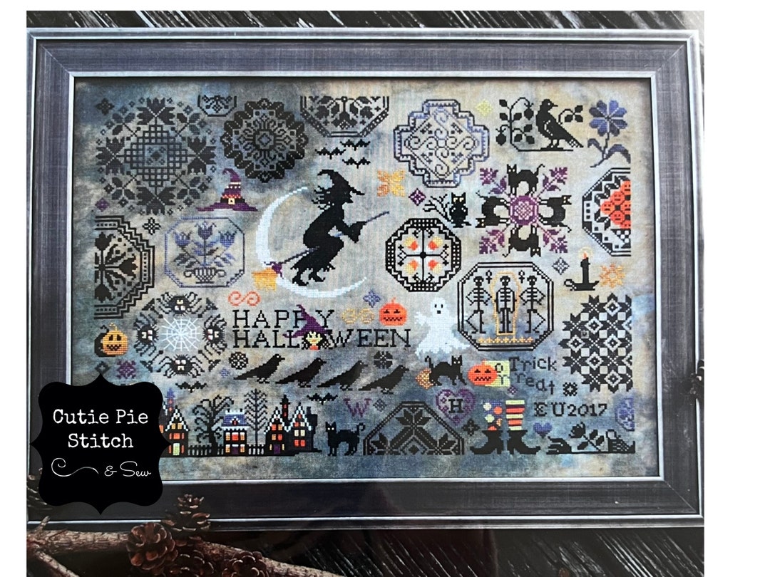 LILA'S STUDIO "halloween Quaker" Counted Cross Stitch Pattern~halloween ...