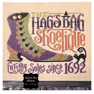 CLEARANCE SILVER CREEK Samplers "hag's Bag Shoetique" Counted Cross ...