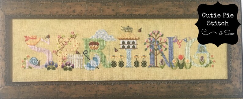 CRICKET COLLECTION Spring Counted Cross Stitch | Etsy