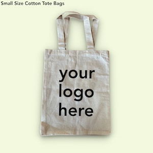 Small Size Cotton Bags With Logo, Custom Printed Tote Bags, Canvas Gift ...