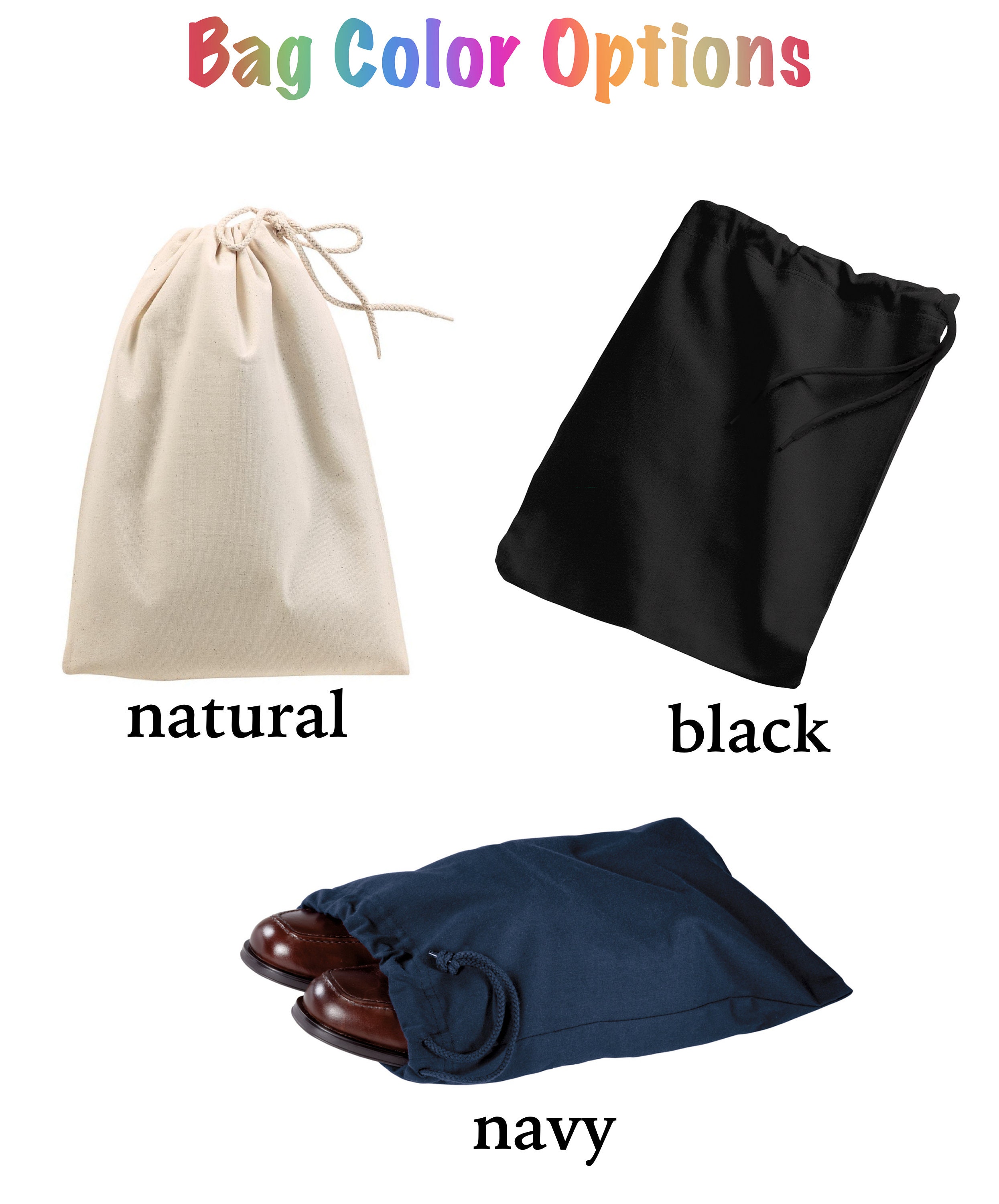 Custom Cotton Drawstring Bag, Personalized Logo Print, Promotional Gift ...