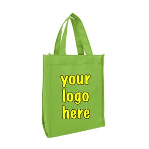 Custom Tote Bags in Bulk, Personalized Non Woven Bags With Logo, 8 ...