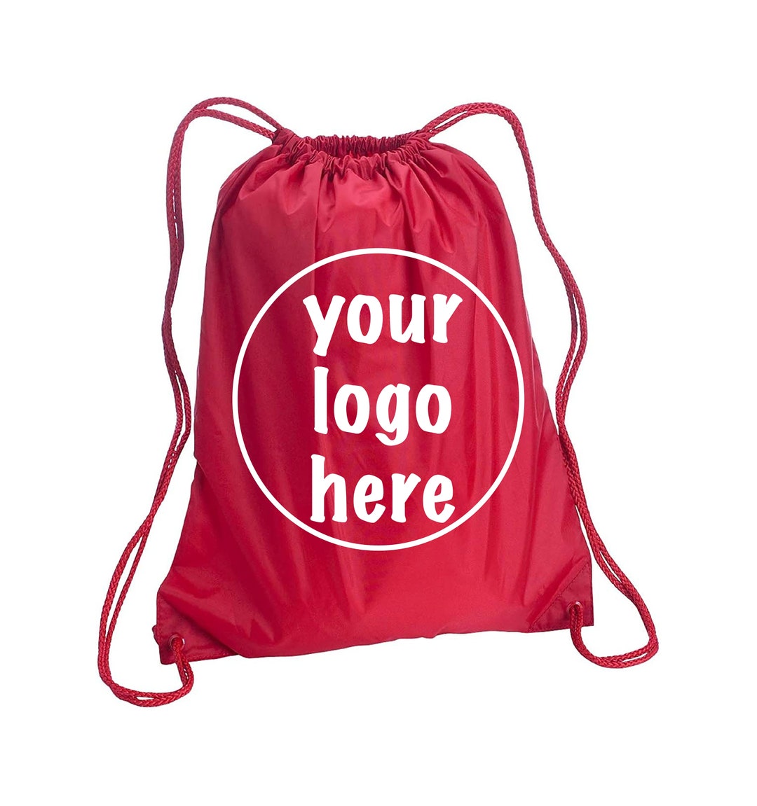 Custom Drawstring Backpacks With Logo, Personalized Polyester Backpacks ...