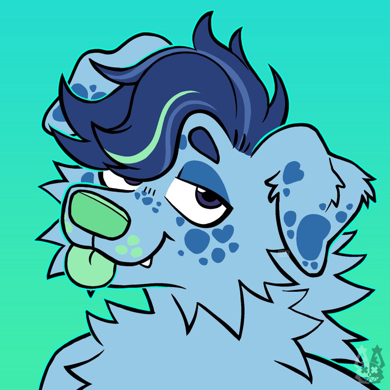 Custom Digital Furry Art Headshot / Icon - Etsy