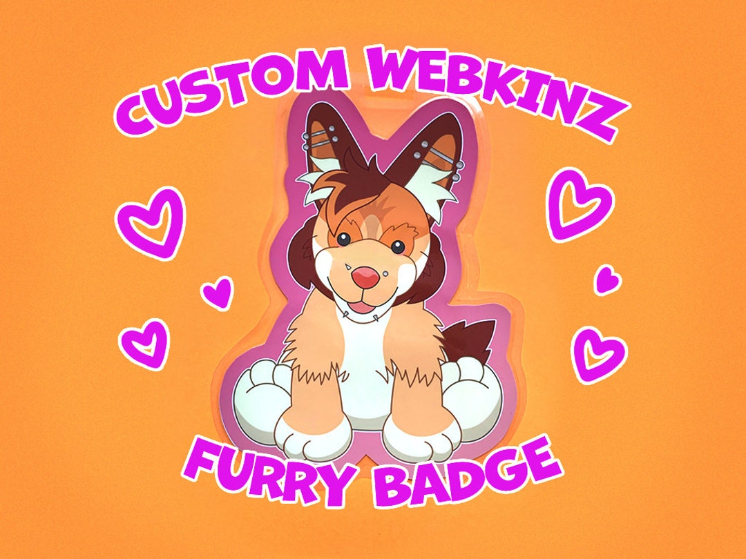 Custom Webkinz Furry Badge - Etsy