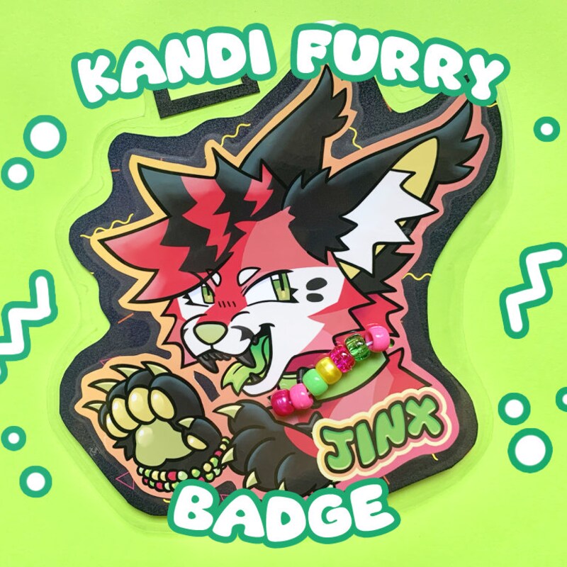 Furry Badge Commission - Etsy