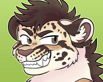 CUSTOM Fursuit BADGES Digital Furry Icon / Headshot - Etsy