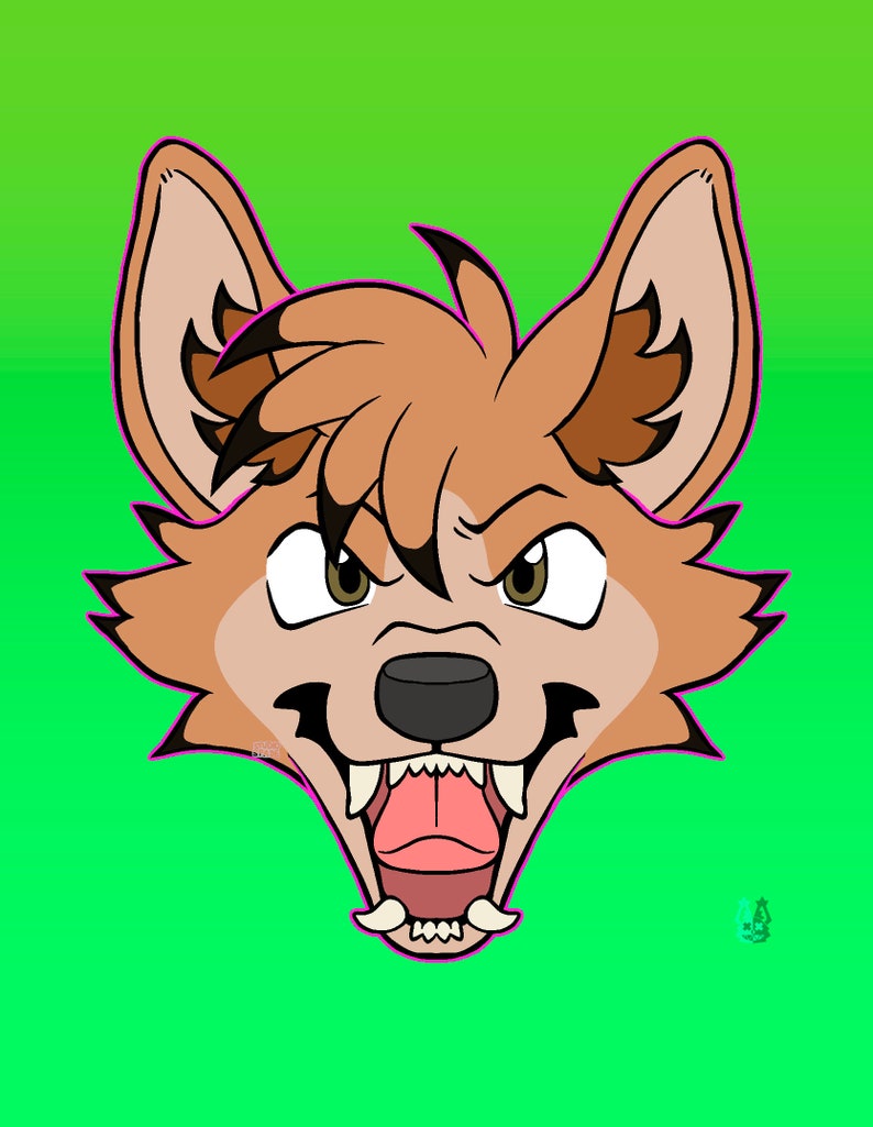 Custom Digital Furry Art Headshot / Icon - Etsy