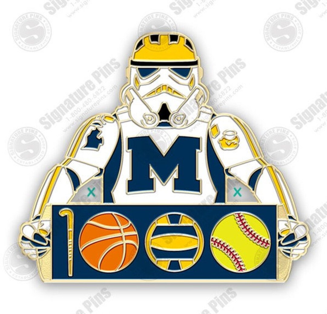 University of Michigan Wolverines Football Stormtrooper 1000 EVENTS Pin ...