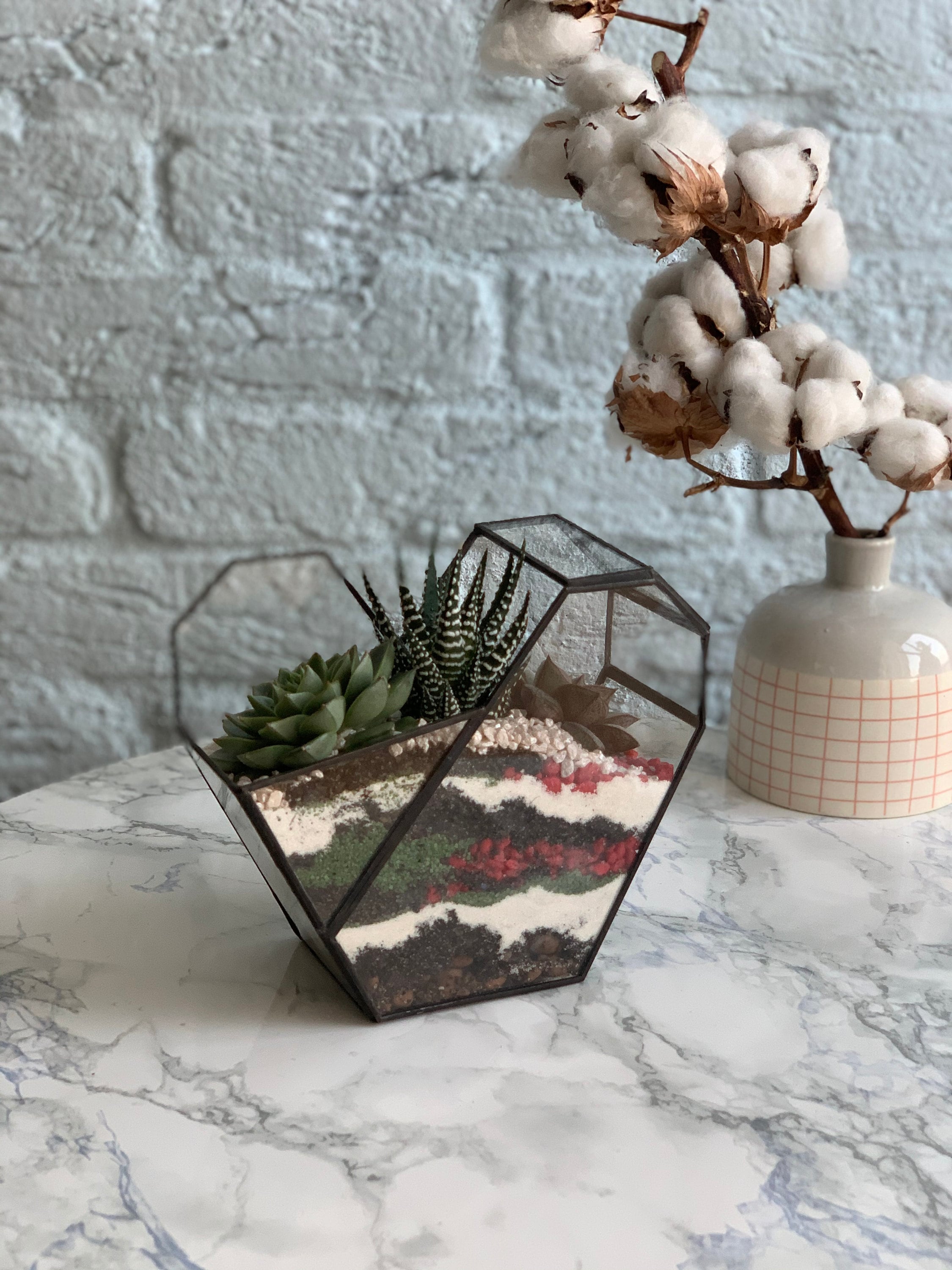 Geometric Glass Container Terrarium Florarium - Etsy