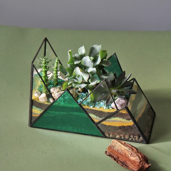 Geometric Terrarium - Etsy