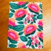 Botanical Print Tea Towel Floral Print Kitchen Decor - Etsy