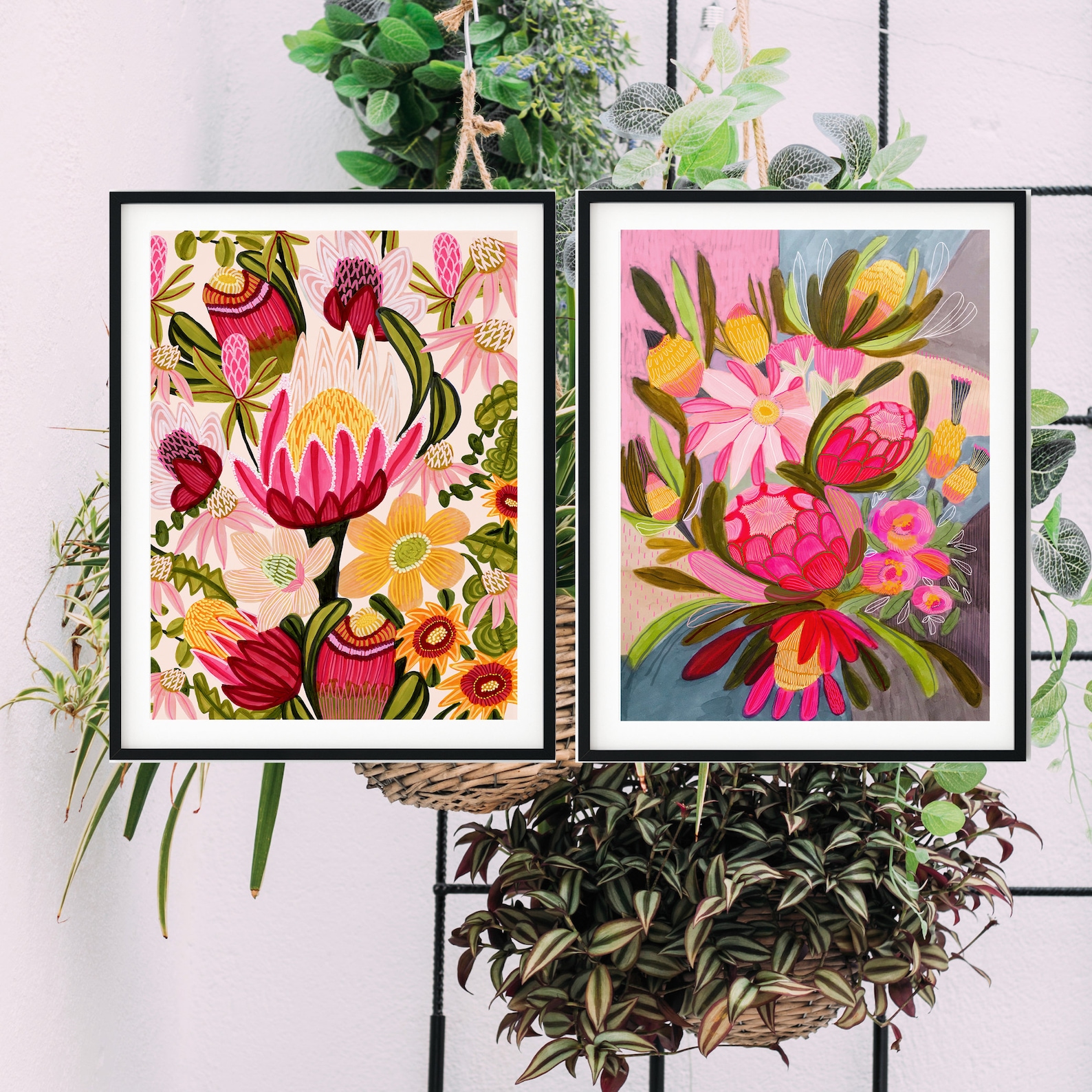 Australian Flora Botanical Art Wall Art Prints Flower Wall - Etsy Australia