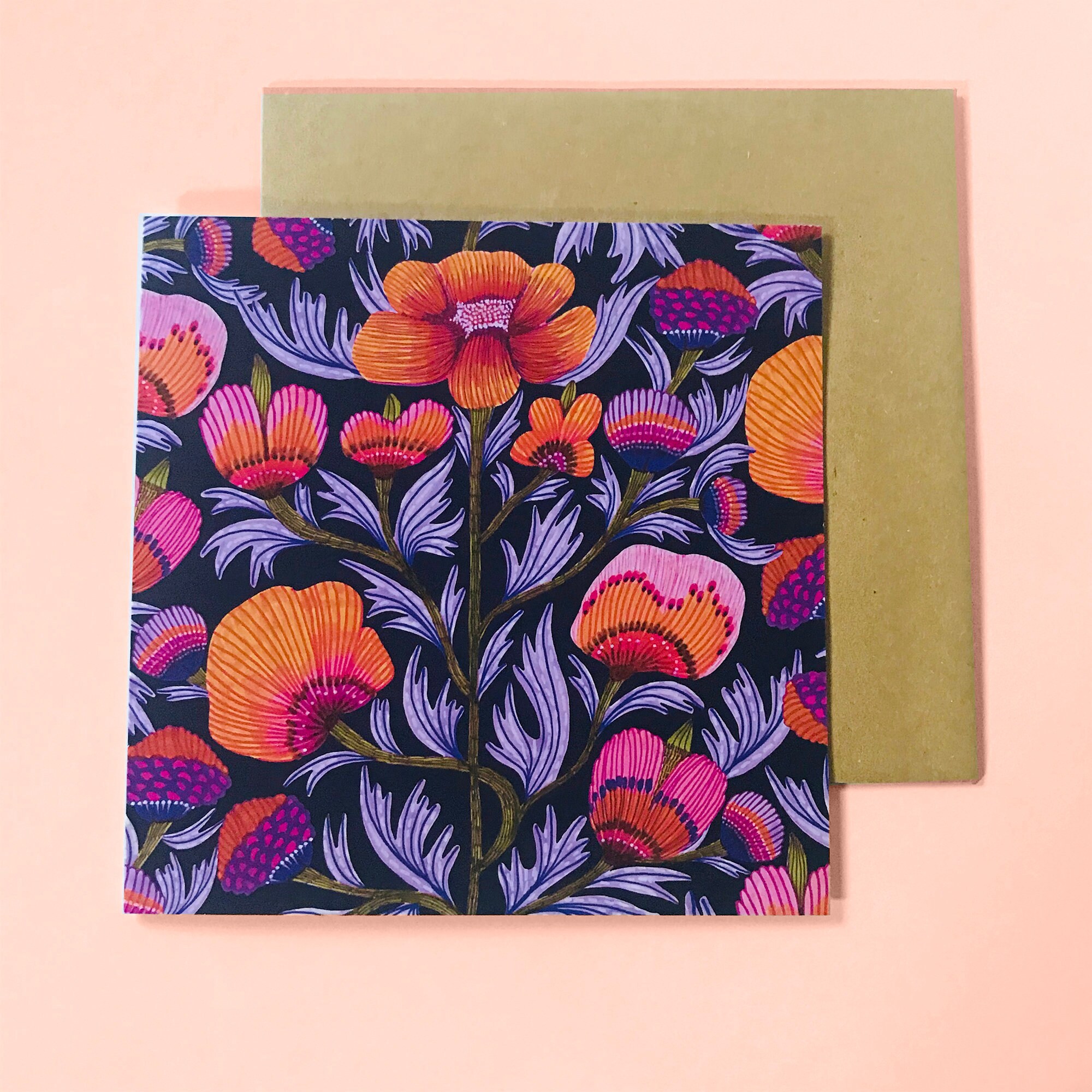 Floral Greeting Cards Botanical Prints Greeting Card Set | Etsy