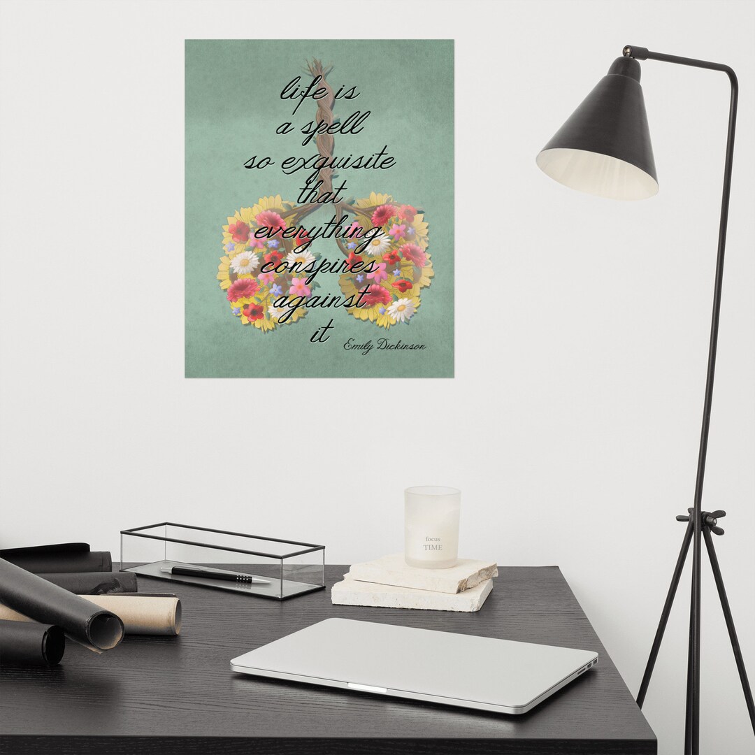 Poster life is a Spell so Exquisite Emily Dickinson Series 8x10, 12x16 ...