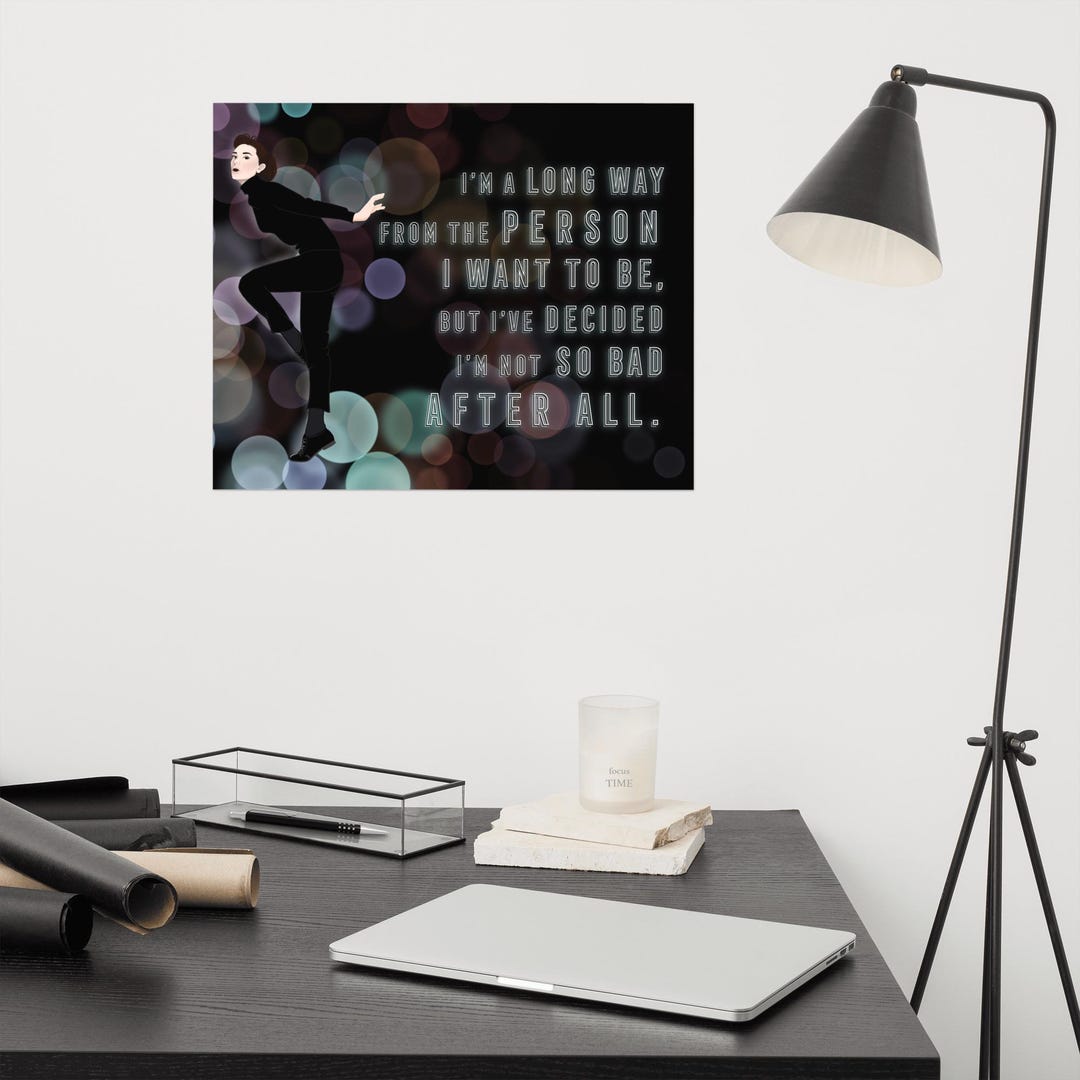Audrey Hepburn Print “i’m Not so Bad After All” Quote Funny Face ...