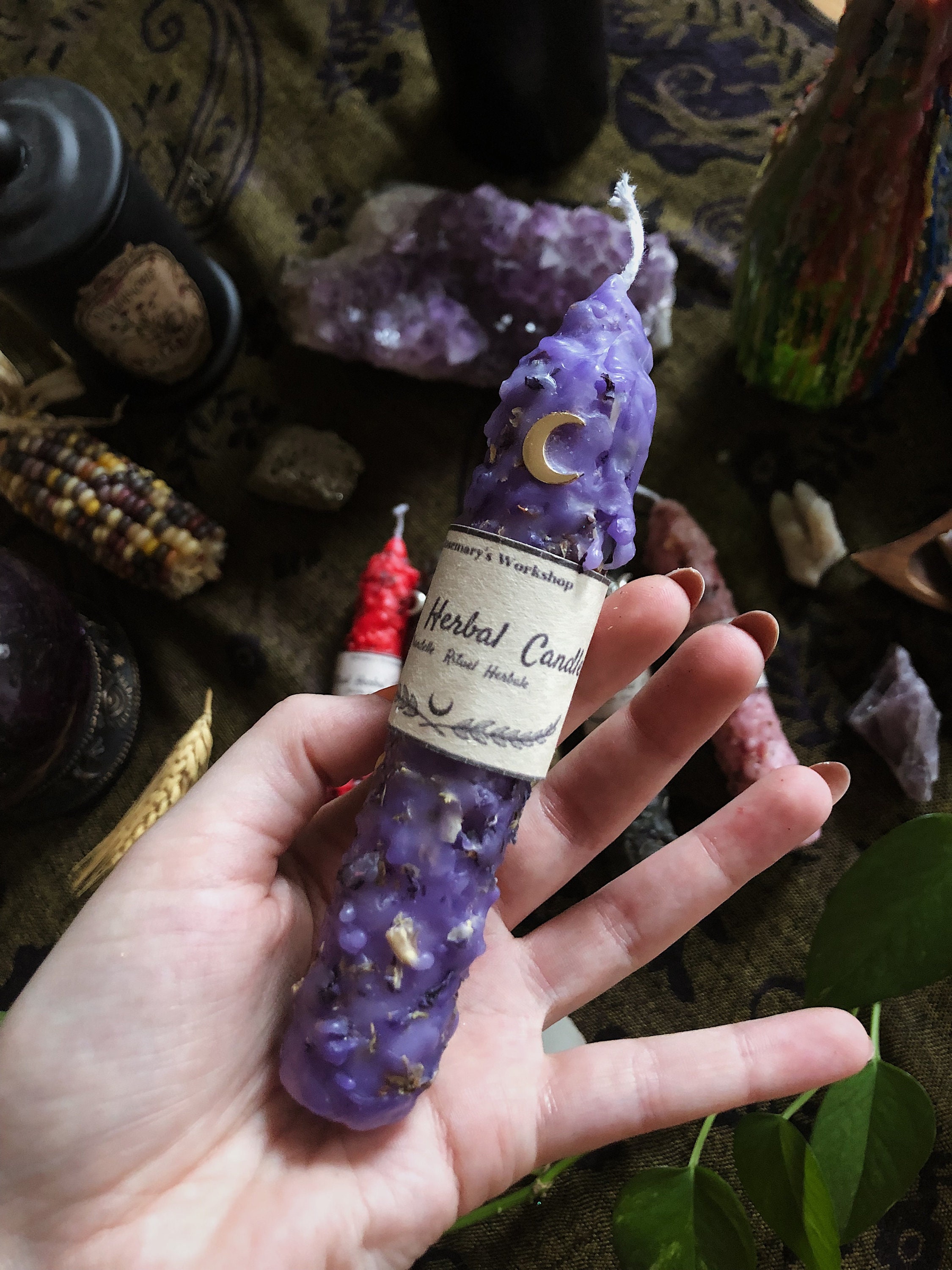 Individual Ritual Herbal Candle - Etsy