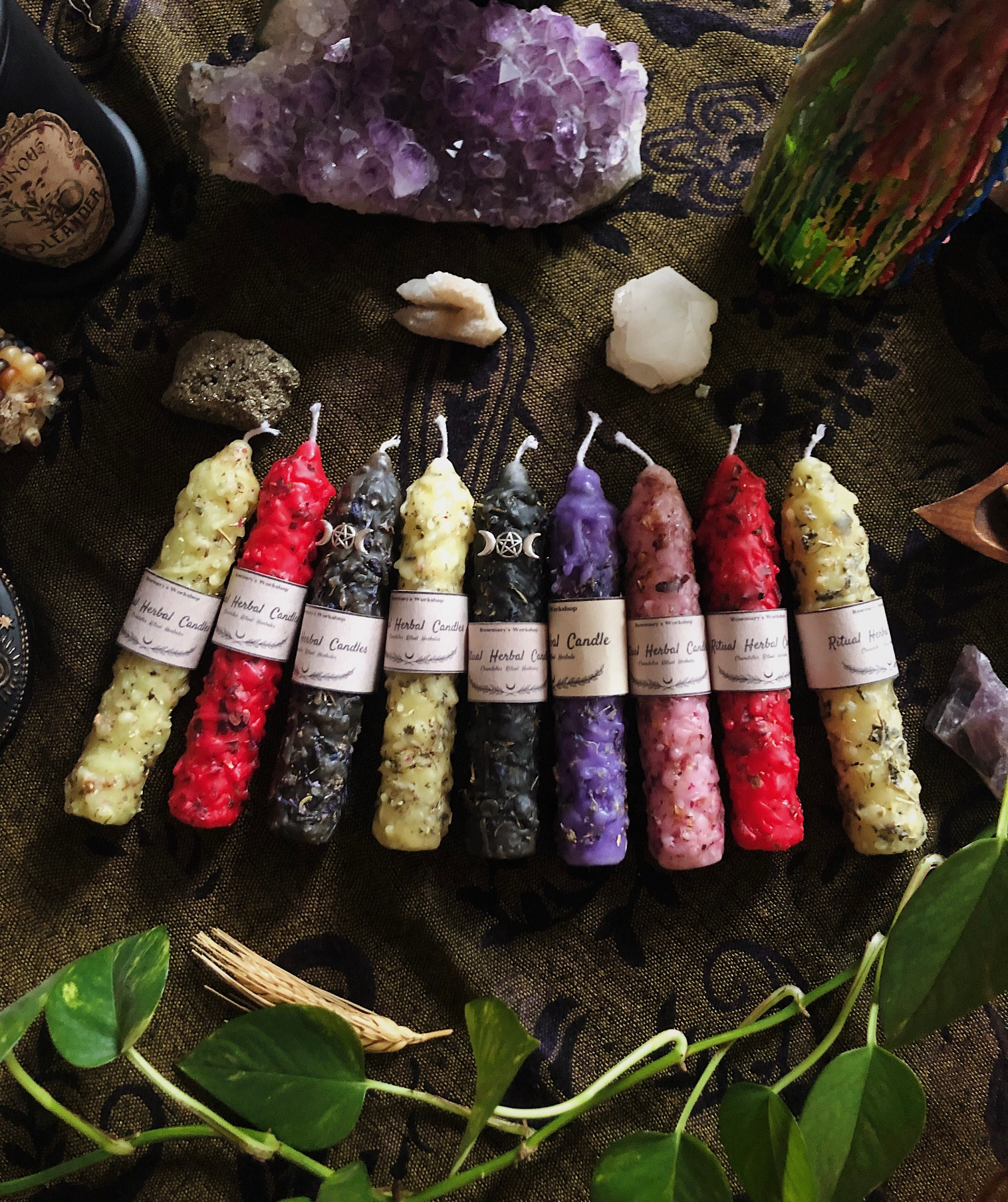 Individual Ritual Herbal Candle - Etsy
