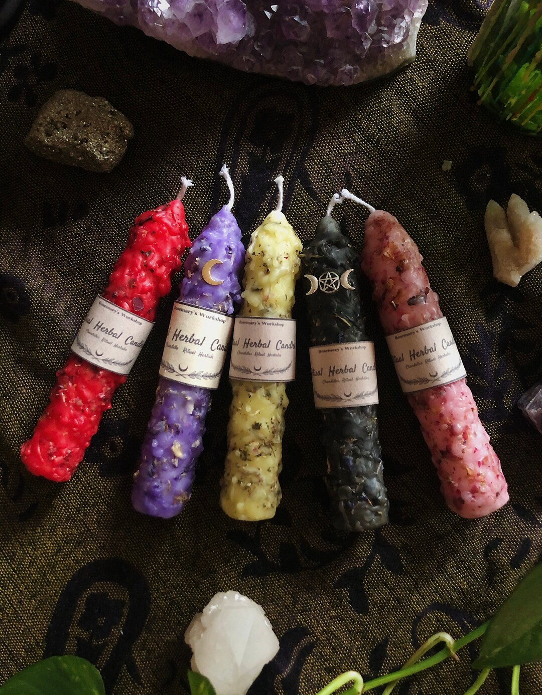 Individual Ritual Herbal Candle - Etsy