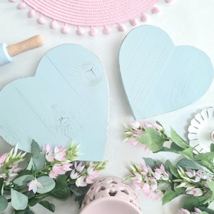 Country Style Wooden Heart Riser Display Stand - Etsy UK