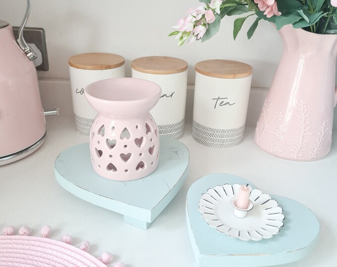 Country Style Wooden Heart Riser Display Stand - Etsy UK