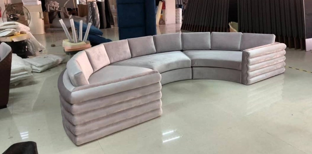 Semi circular sofa set store
