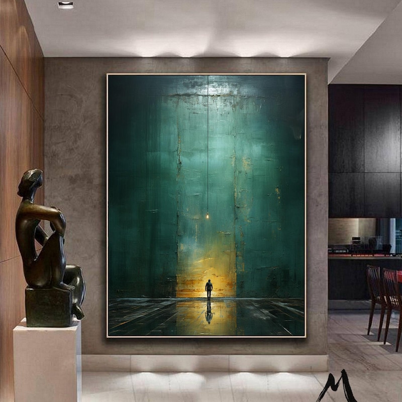 Green Abstract Art - Etsy