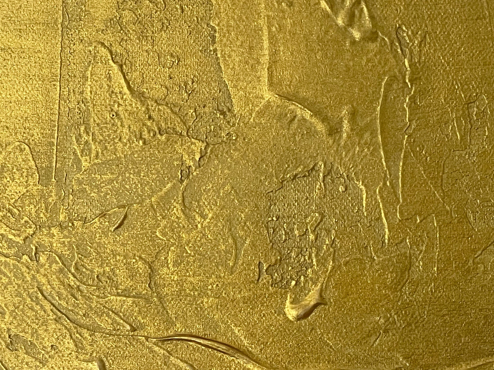 Gold Minimalist Painting Modern Wall Art Abstract Painting Gold ...