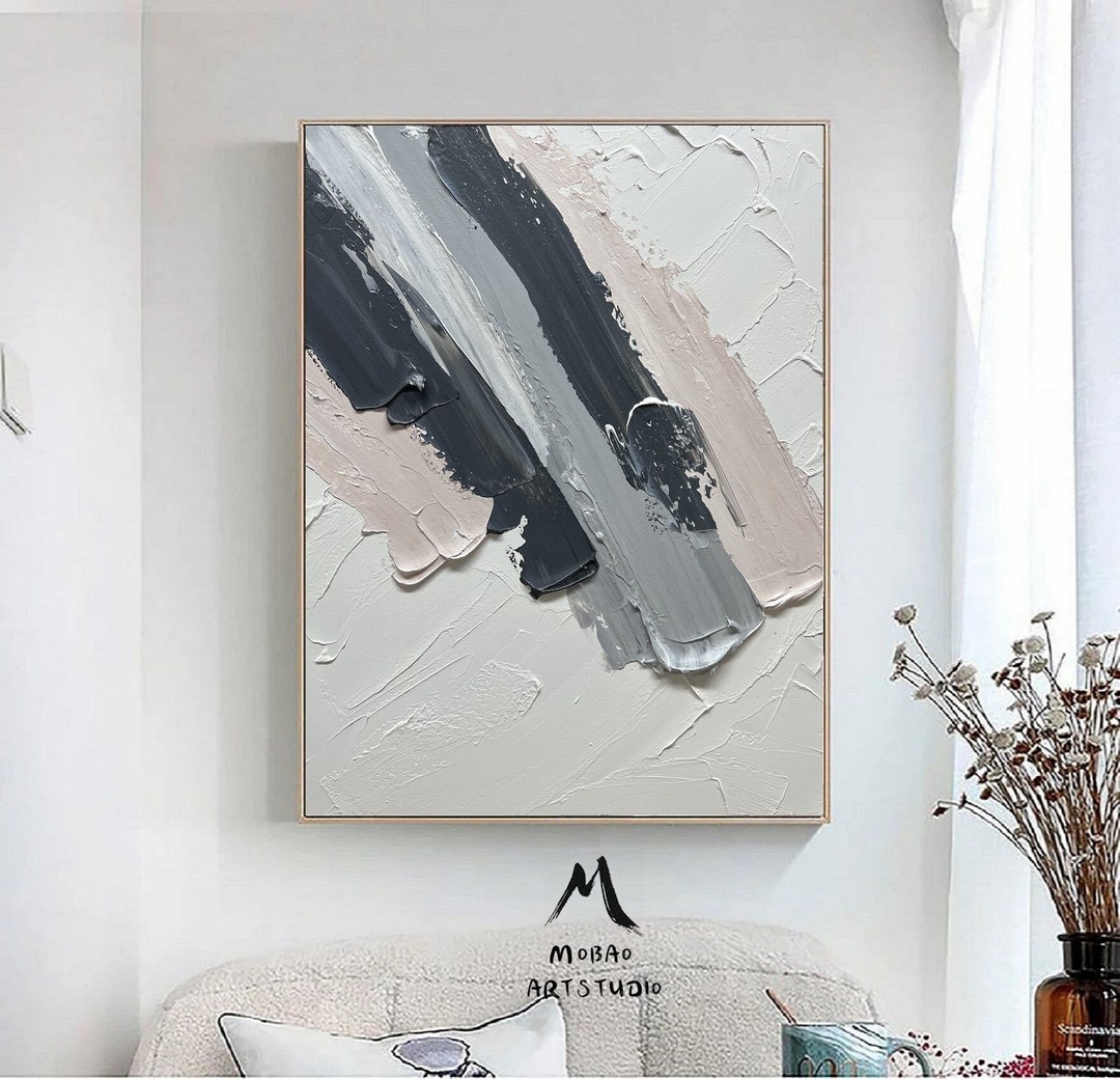 Original Beige Textured Painting Beige 3D Texture Art Abstract - Etsy