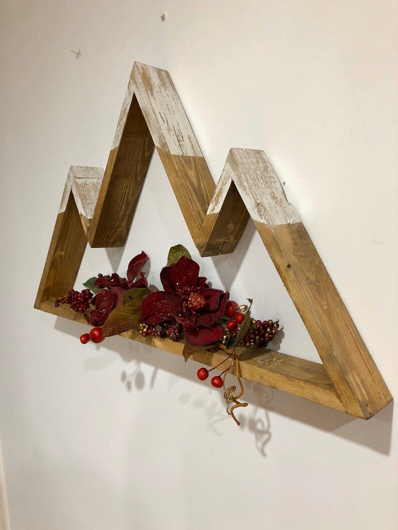 Reclaimed Wood Mountain Shelf - Etsy Canada