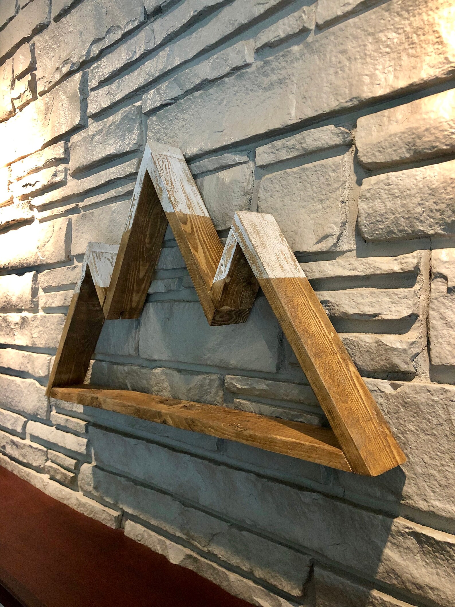 Reclaimed Wood Mountain Shelf - Etsy Canada