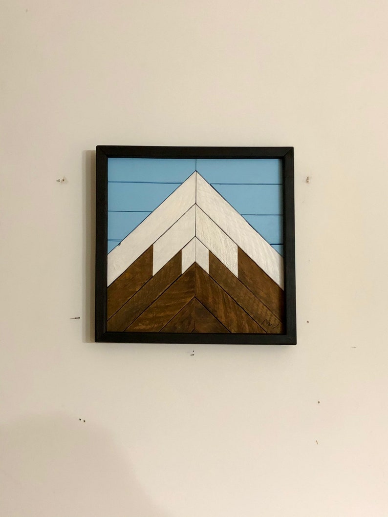 Vintage Wood Slat Mountain Wall Art Wall Hanging Mini - Etsy Ireland