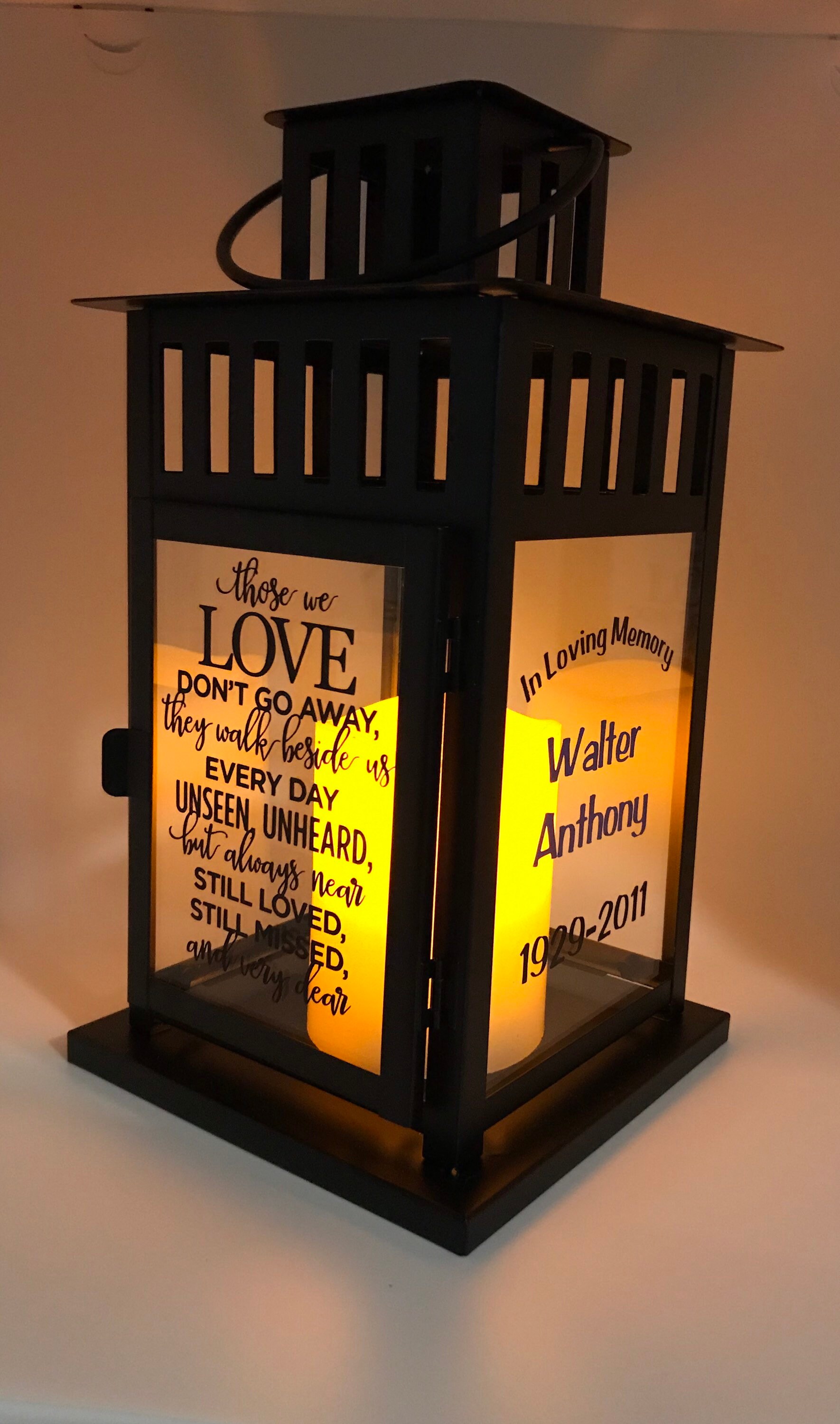 Remembrance Lantern/personalized Lantern - Etsy