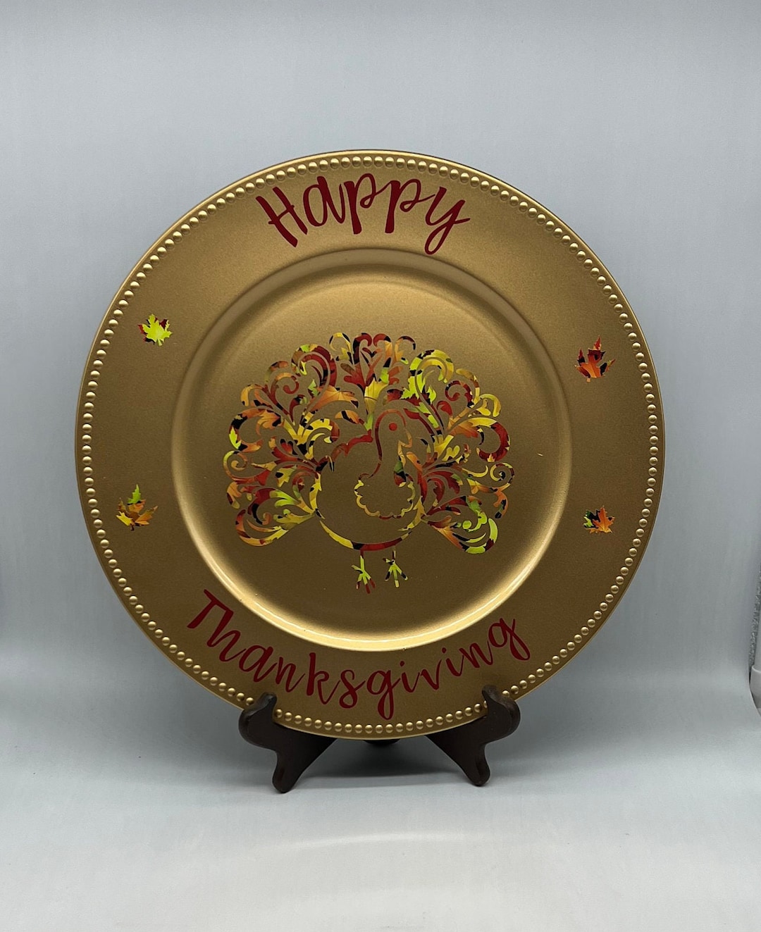 Thanksgiving Charger Plate - Etsy
