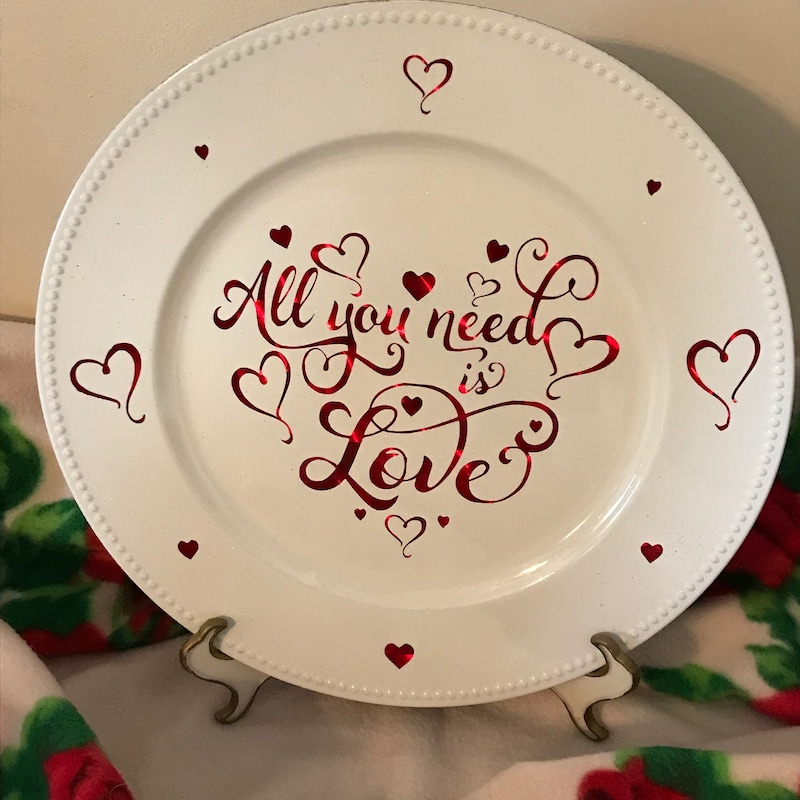 Valentines Day Plates - Etsy