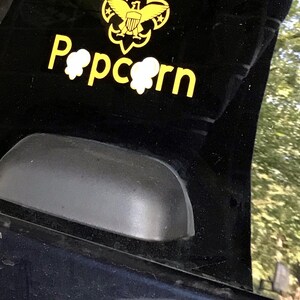 Boy Scout Popcorn Car Window Decal/boy Scouts/cub - Etsy
