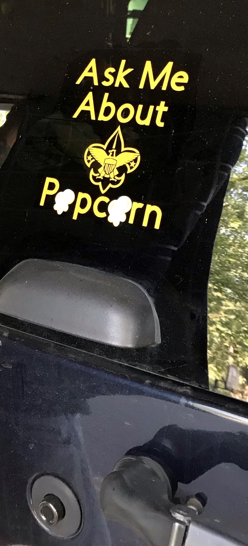 Boy Scout Popcorn Car Window Decal/boy Scouts/cub | Etsy
