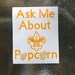 Boy Scout Popcorn Car Window Decal/boy Scouts/cub Scouts/popcorn/scouts ...
