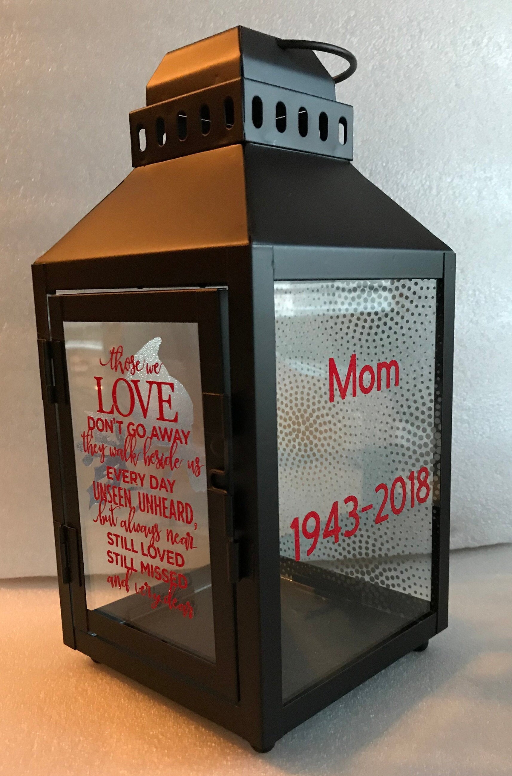 Remembrance Lantern/personalized Lantern - Etsy