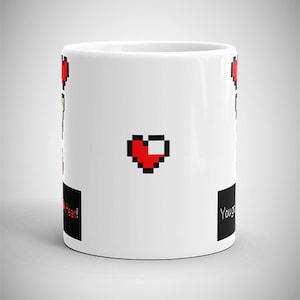Personalize Legend of Zelda Mug Mug-zelda Mug-link Mug-8 Bit Mug-nerd ...