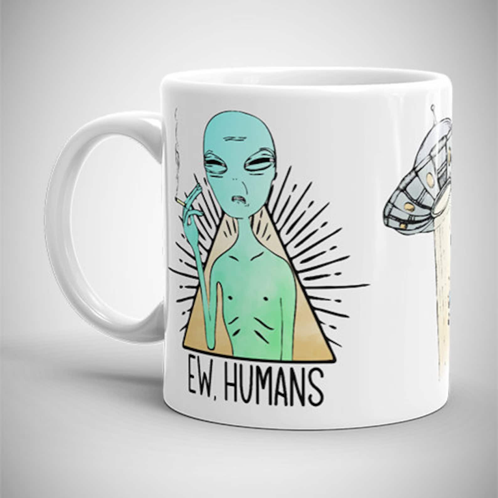 Alien Mug-ufo Mug-sci Fi Mug-cryptid Mug-space Mug-area 51 - Etsy UK