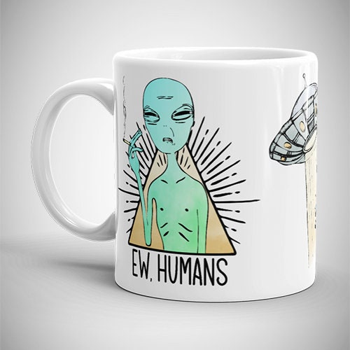Alien Mug-ufo Mug-sci Fi Mug-cryptid Mug-space Mug-area 51 - Etsy UK