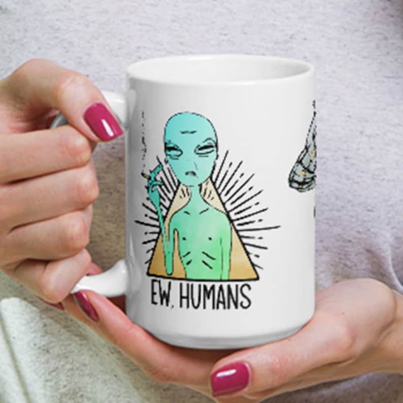 Alien Mug-ufo Mug-sci Fi Mug-cryptid Mug-space Mug-area 51 - Etsy