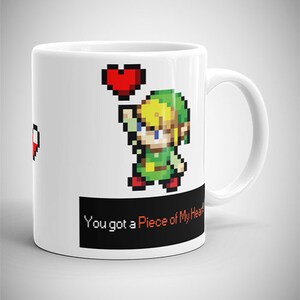 Personalize Legend of Zelda Mug Mug-zelda Mug-link Mug-8 Bit Mug-nerd ...