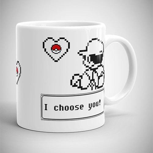 Personalize Pokemon Mug-pokeball Mug-8 Bit Mug-nerd Mug-gamer | Etsy