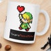 Personalize Legend of Zelda Mug Mug-zelda Mug-link Mug-8 Bit Mug-nerd ...